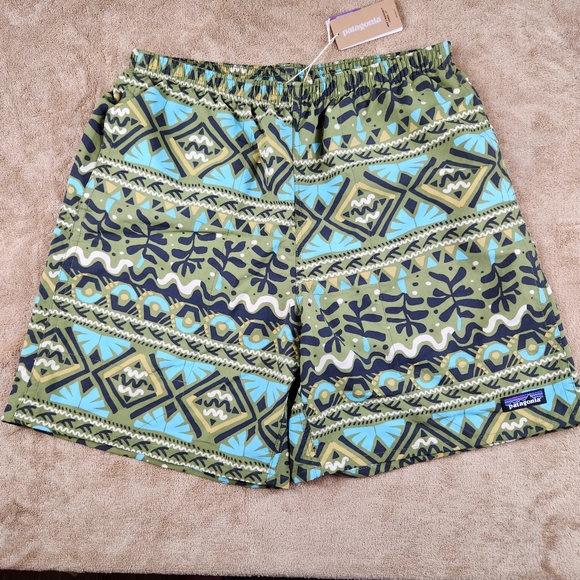 Patagonia | Swim | Nwt Patagonia Baggies Medium Mangrove Tiki Palo ...